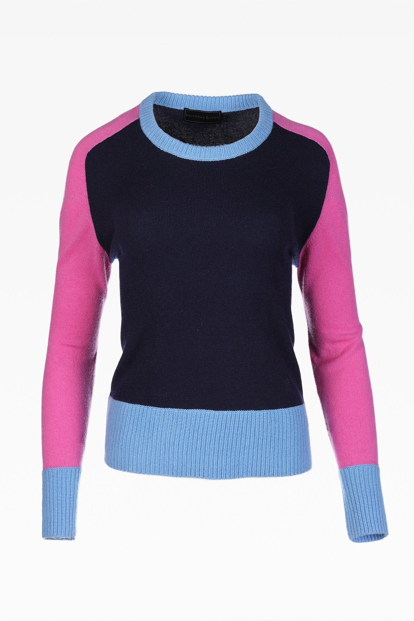 Alex Colour Block Sweater – Knitwear Queen